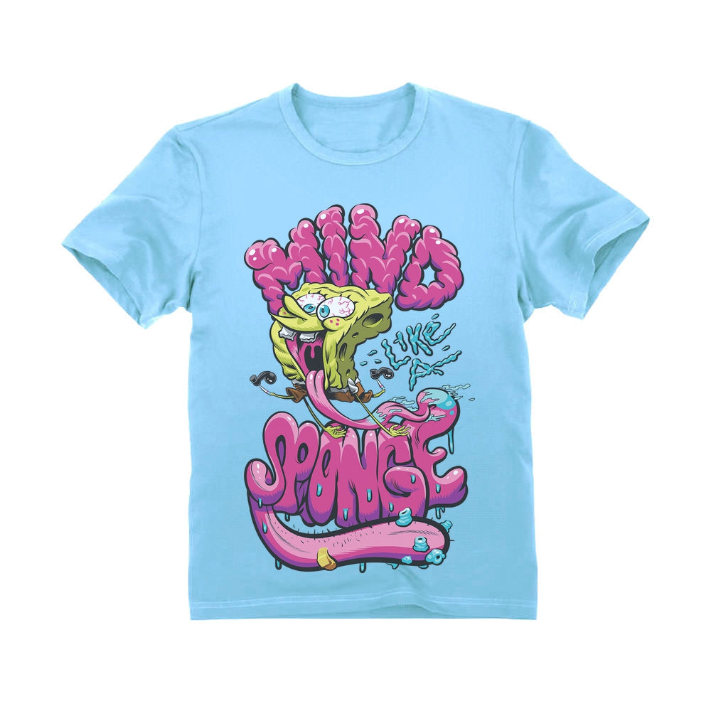 Nickelodeon Spongebob Squarepants Shirt Mind Like a Sponge Funny Youth ...