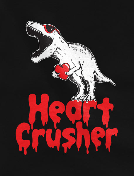 Heart Crusher T-Rex Love Valentine's Day Gift Toddler Kids Long sleeve ...